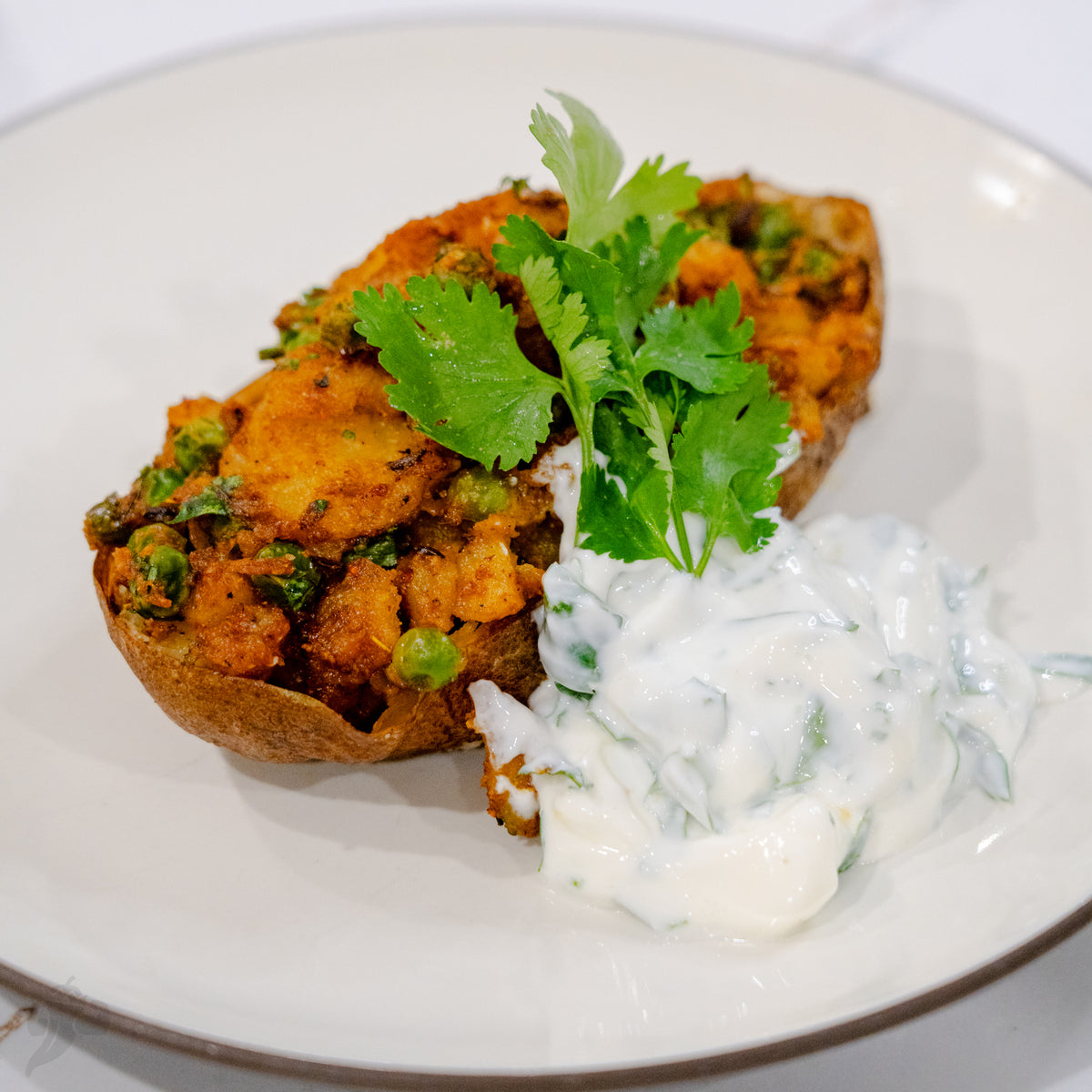 Twice Baked Samosa Stuffed Potato – Powerful Pepper Company